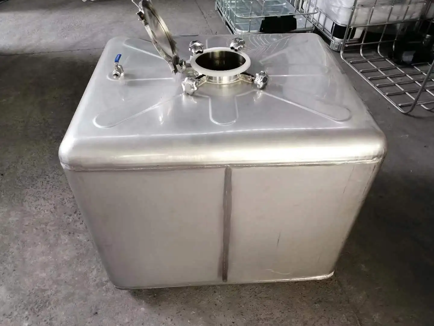 500l Horizontal Stainless Steel Ibc Tank 1000 Liters Ss Tank - Buy Ibc ...