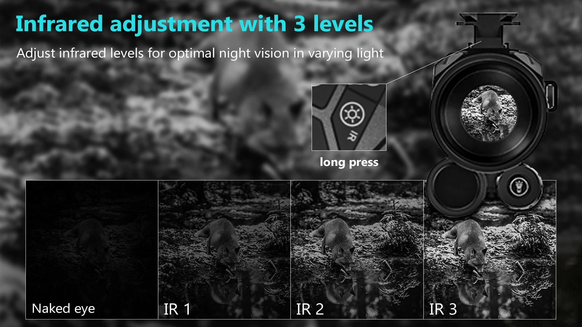 4K Night Vision Digital Goggles 8x Infrared Night Vision Monocular ...