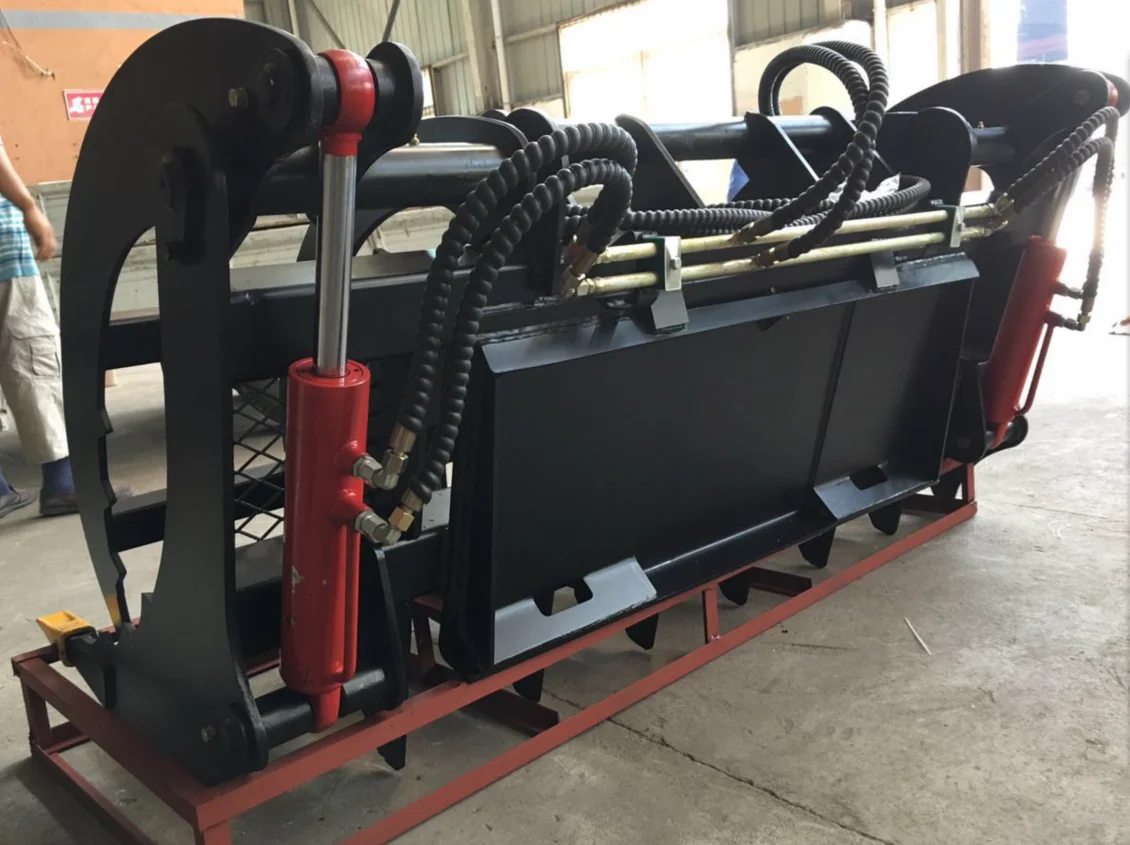 RSBM Hydraulic Rake Grapple Bucket - Durable & Versatile