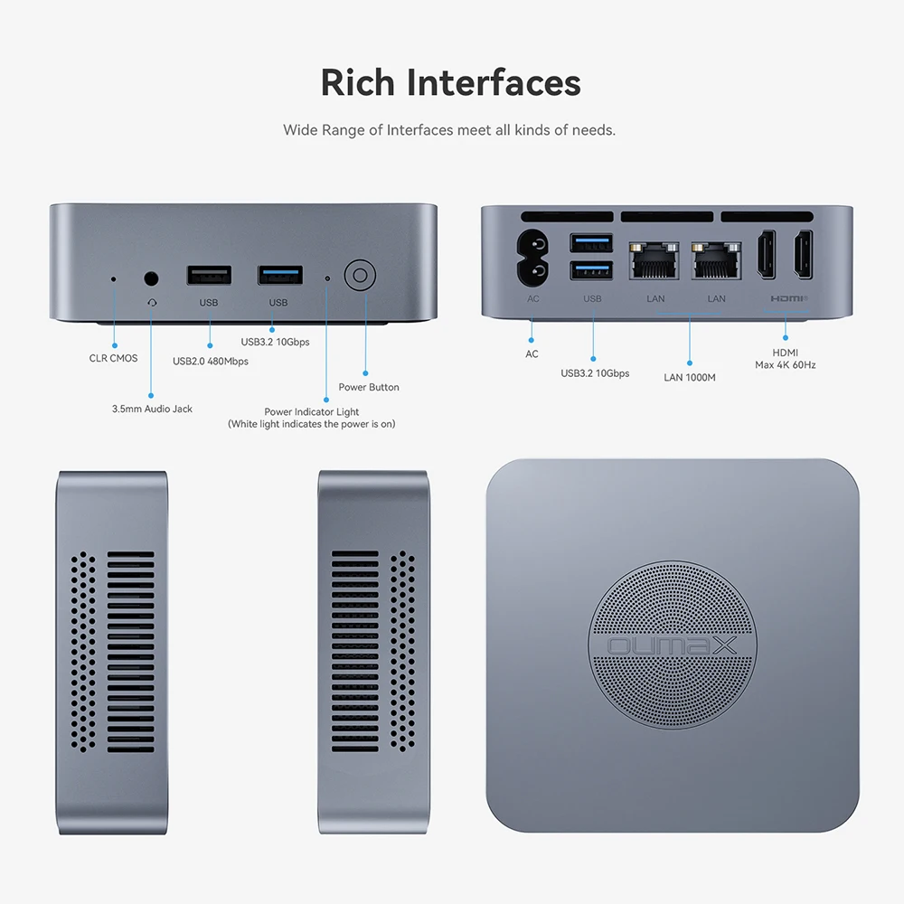 Beelink OUMAX N100 Mini PC - 8G 256G Wins10 Industrial Computer