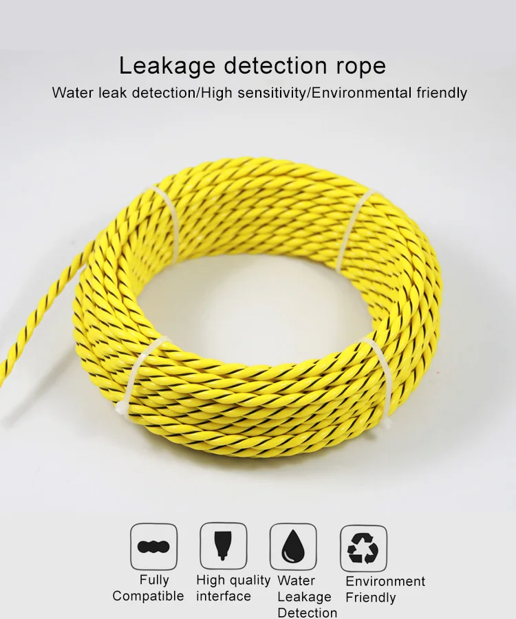 Water Sensor Cable - Flood Detecting Rope for Home Security