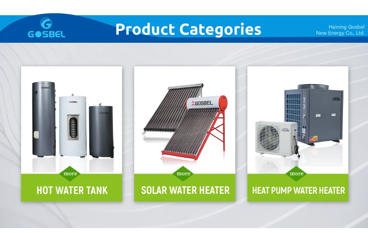 Gosbel 200L Color Steel Vacuum Tube Solar Panel System Heater