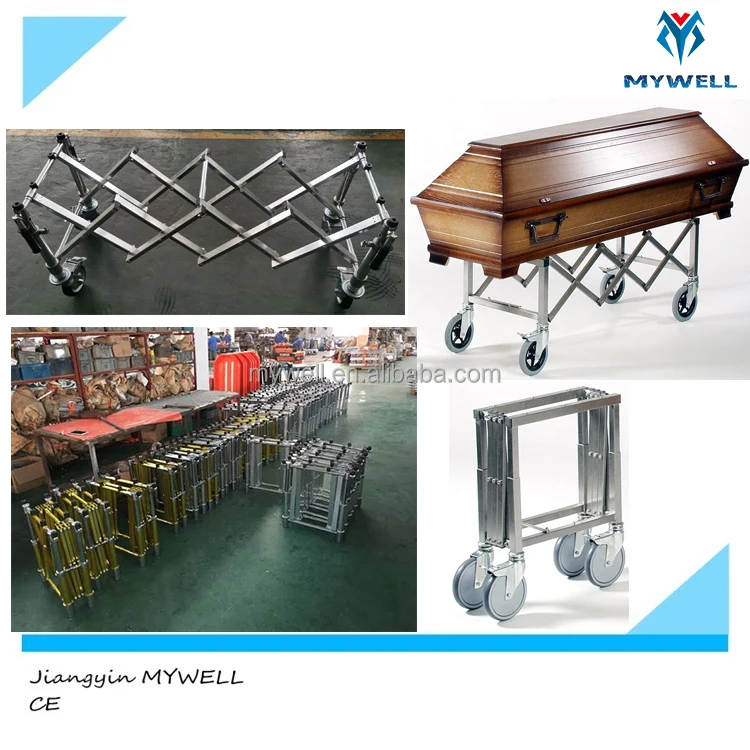 M-ct012024 New Mywell Foldable Mortuary Church Coffin Trolley Cart For ...