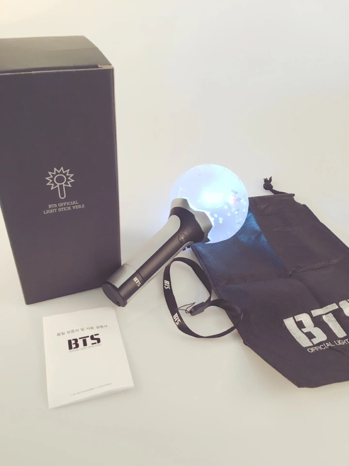 Kpop Bts Led Glow Stick Customized Logo Kpop Fan's Meeting Aaa Battery ...