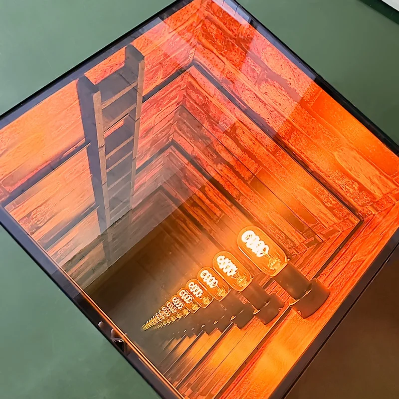 Customized Infinity Mirror Coffee Table with Special Light Effects ...