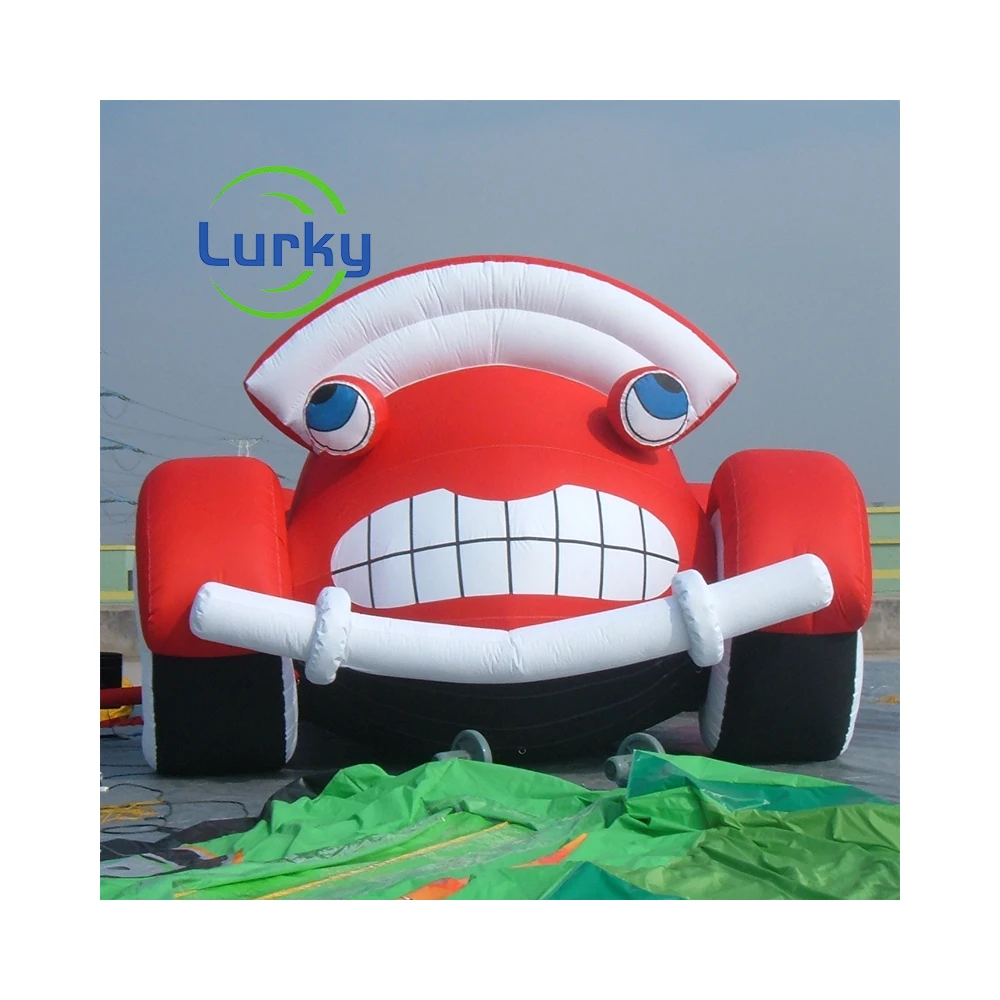 Outdoor Custom Advertisement Inflatable 3D Cartoon Bus