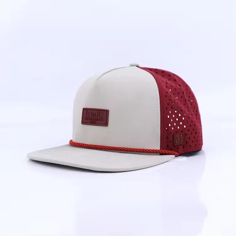 Qianzun Manufacture 2 Tone Rubber Patch WaterProof Mesh Snapback Cap ...