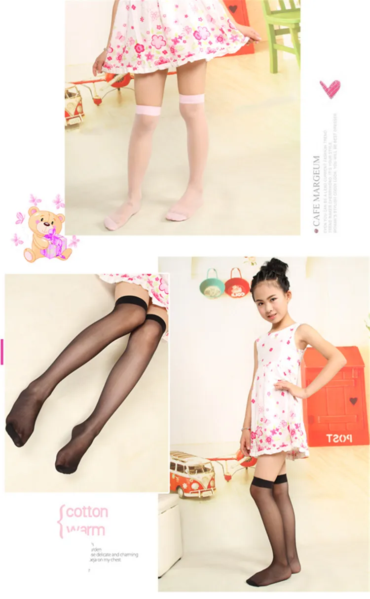 Sifot Wholesale Custom Nylon Long Knee High Silk Stockings Girls Long ...
