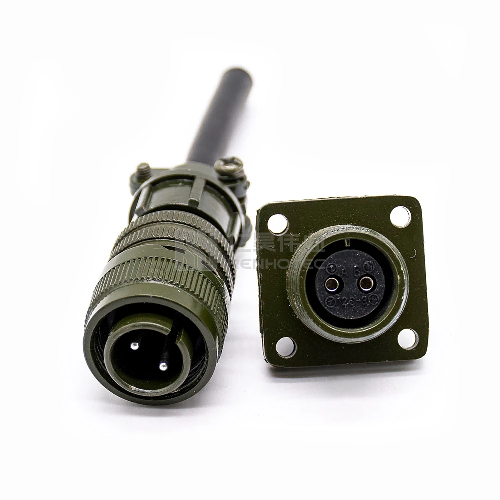 Waterproof 2 Pin Wire Plug Aircraft Electrical Connector