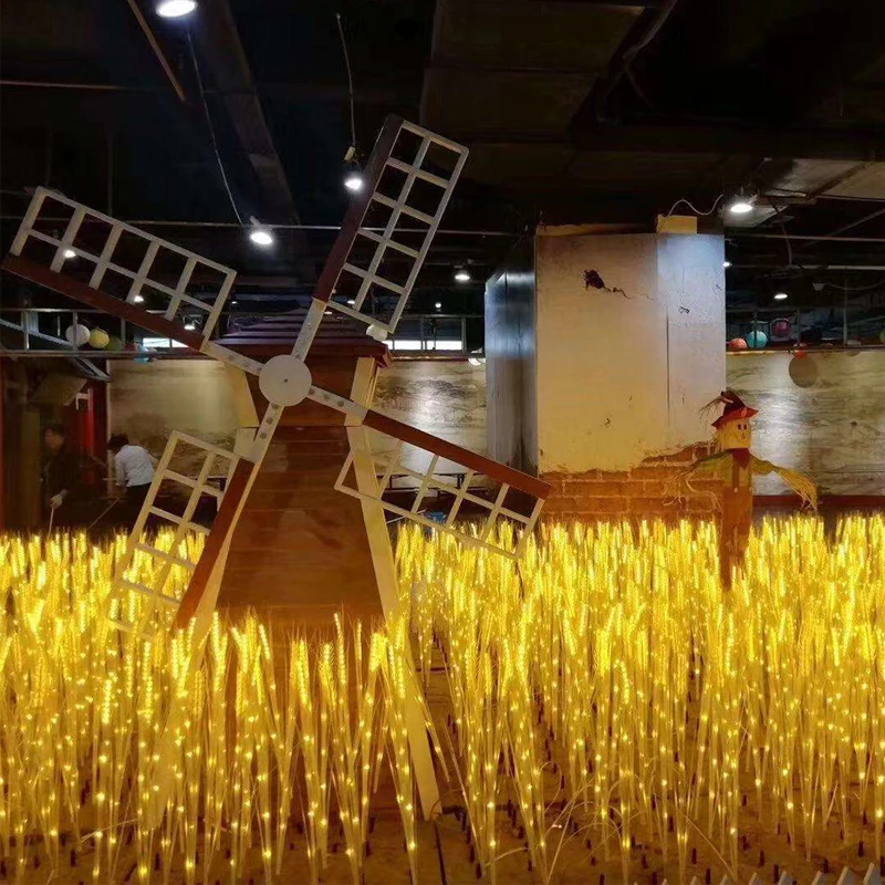 Outdoor Natural LED Wheat Ear Light Christmas Garden Holiday Decoration ...