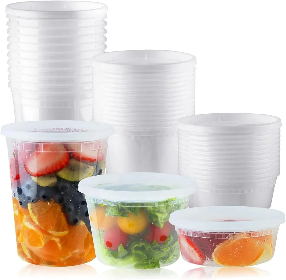 Bpa Free Stackable Leakproof Microwave Freezer Safe Food Storage ...