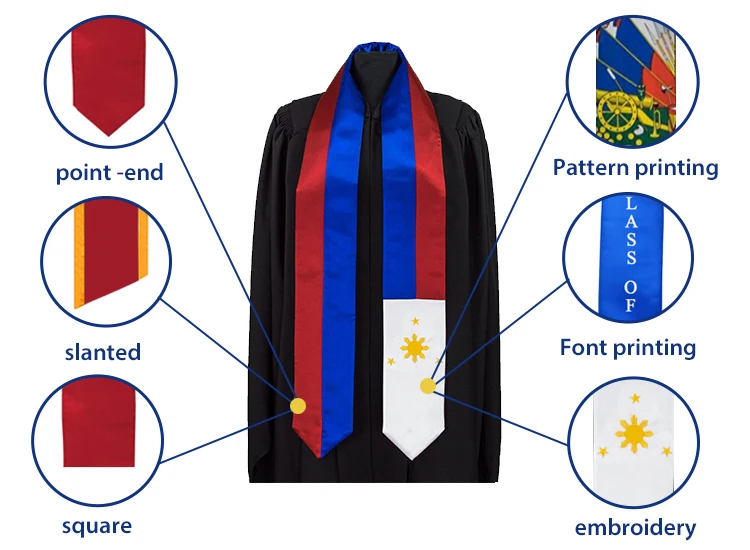 Custom Sublimation Graduation Stole /graduation Sashes - Buy Graduation ...