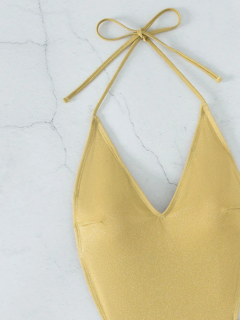 Thong Swimsuit Micro Swimwear Women Bandage Swimwear Backless Monokini