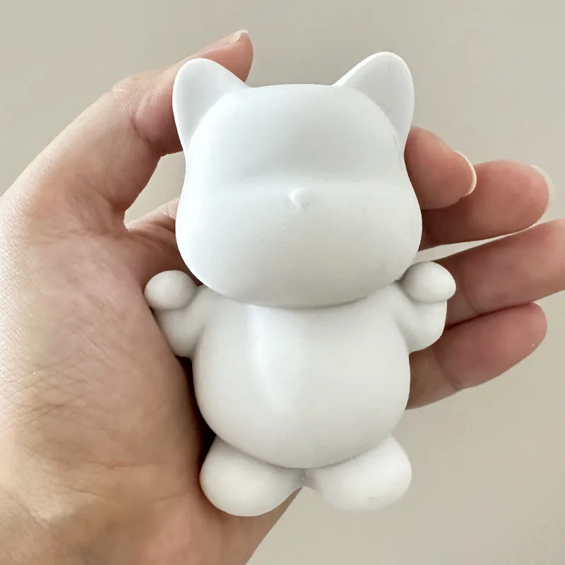 Cute DIY Resin Fluid Doodle Cat Pride Cat Mini Elephant Armor Dragon ...