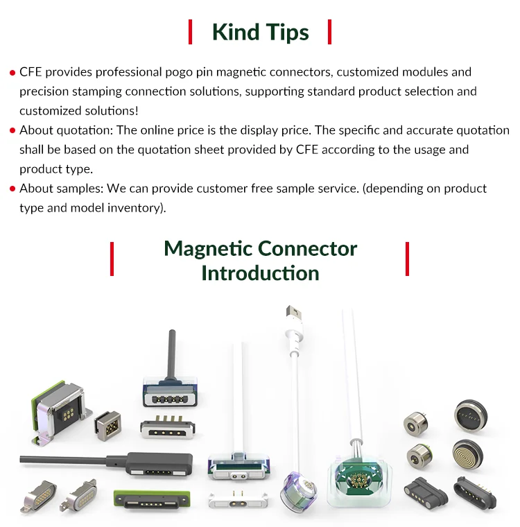 4-Pin PCB Magnets with Pre-Loaded Spring 1A Current Brass Pogo Pin ...