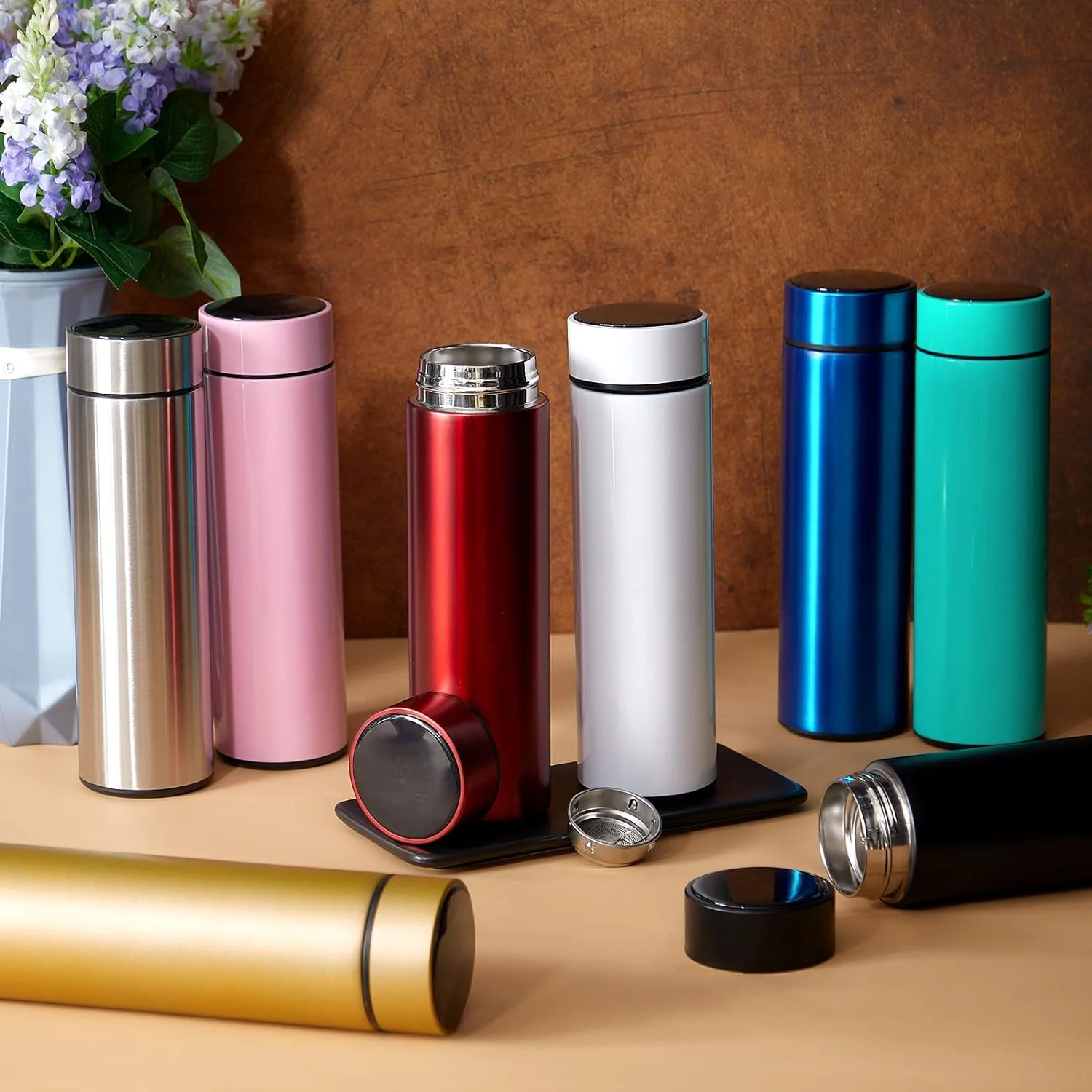 500ml Smart Bottle Temperature Led Digital Display Double Wall 304 ...