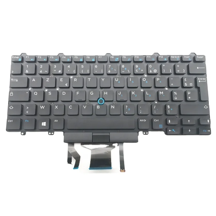 HK-HHT Laptop Keyboard for Dell Latitude E5450 E5480 E5470 E7450 E7470 ...
