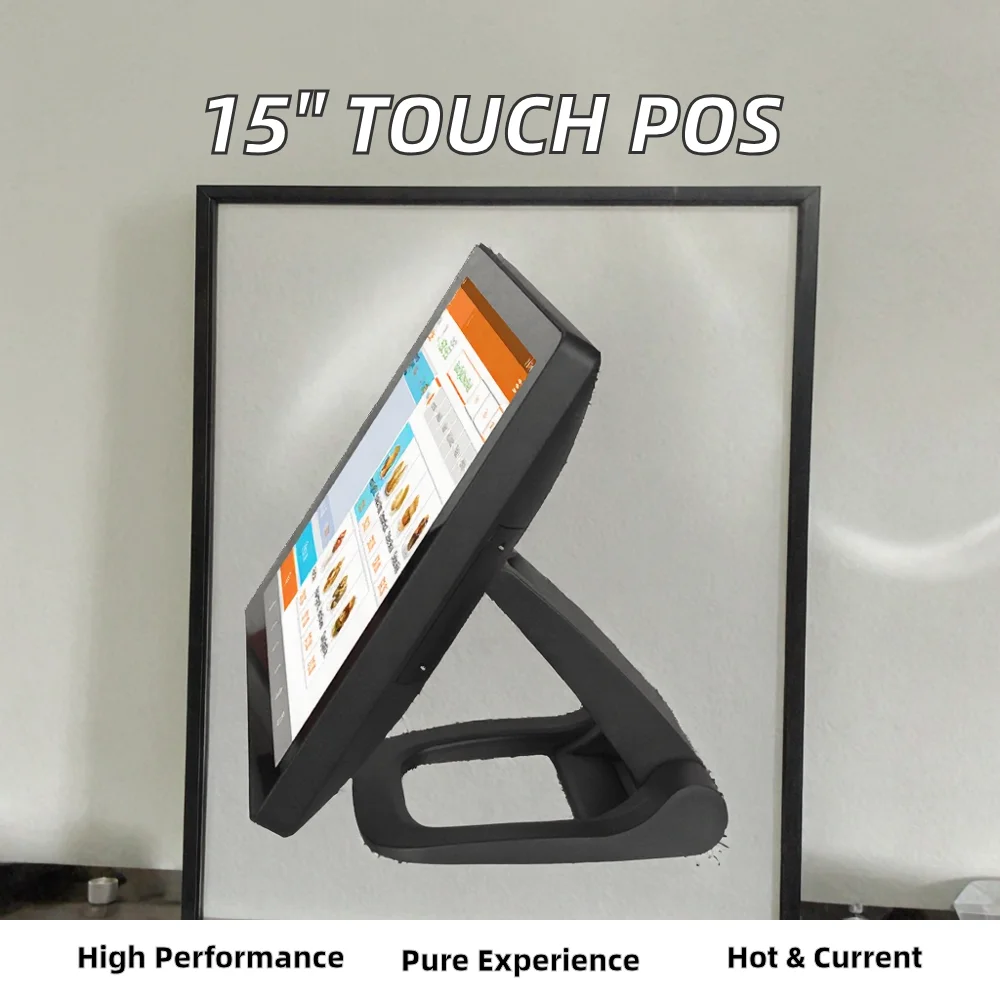 Customized 15\" Touch Screen LED/VFD/9.7\" 2nd Display POS Cash ...