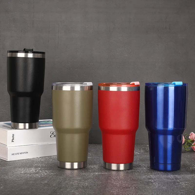 Pure Color Stainless Steel Insulation Cup Cold Insulation Cup Vacuum ...