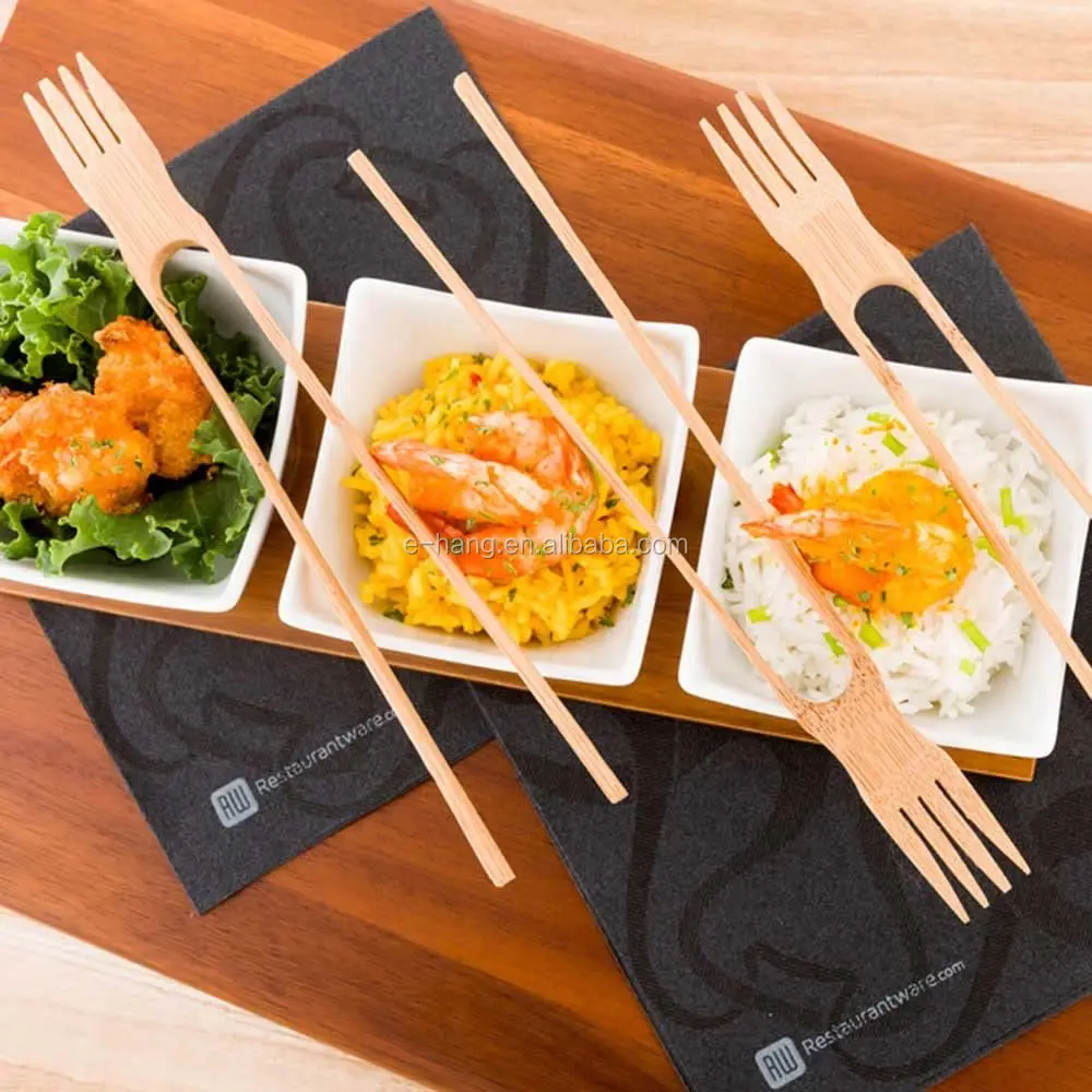 YUESHI Bamboo Sushi Chopsticks Fork - Sustainable & Versatile