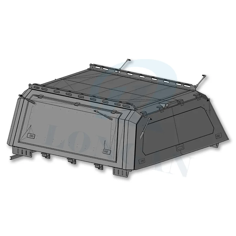 Custom Steel Hard Top 4x4 Pick Up Pickup Truck Bed Canopy Topper For ...