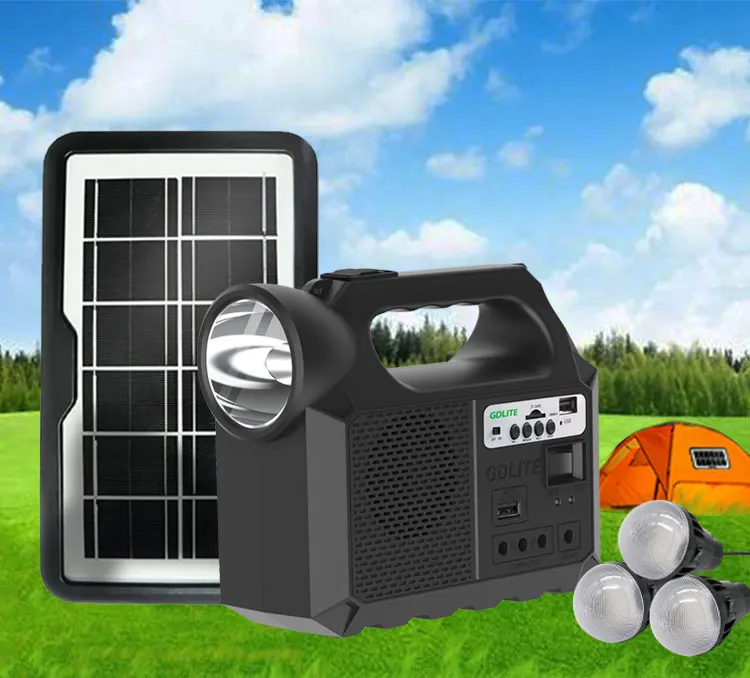 GDLITE 8017 Music Portable Solar Radio with Bluetooth Speaker