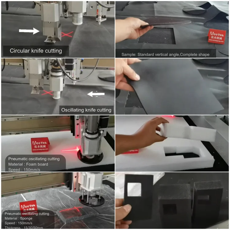 Vibrating Knife Cutting Machine Oscillating Knife Cutter for Fabric ...