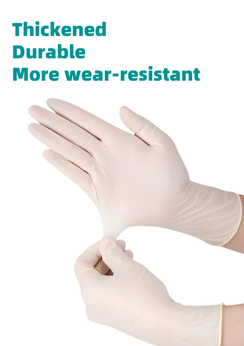 Disposable Laboratory Safety Rubber Gloves Latex Long Lab Ware OEM ...