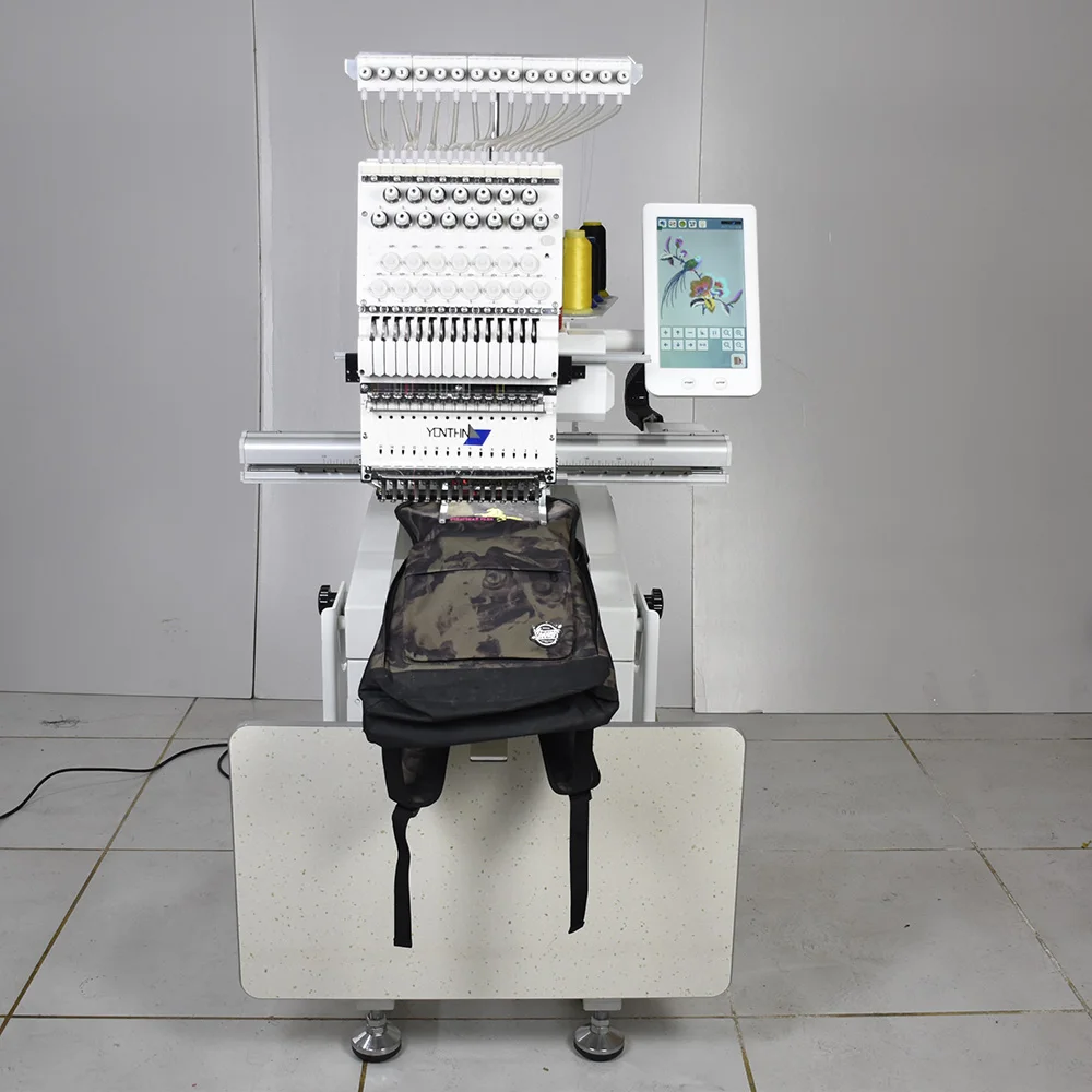 Yonthin Smart Single Head Embroidery Machine - 12/15 Colors