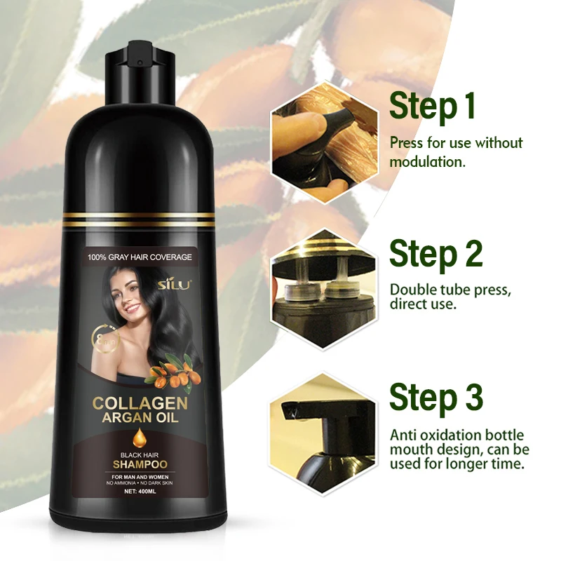 Shampoo for White Hair to Black - Silu's Anti-White Hair Oil Cream