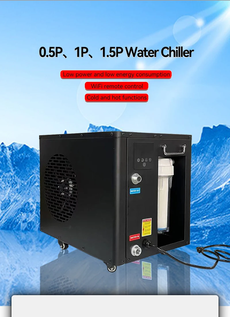 1hp Cold Plunge Pool Ice Chiller Ice Bath Tub Chiller With Portable ...