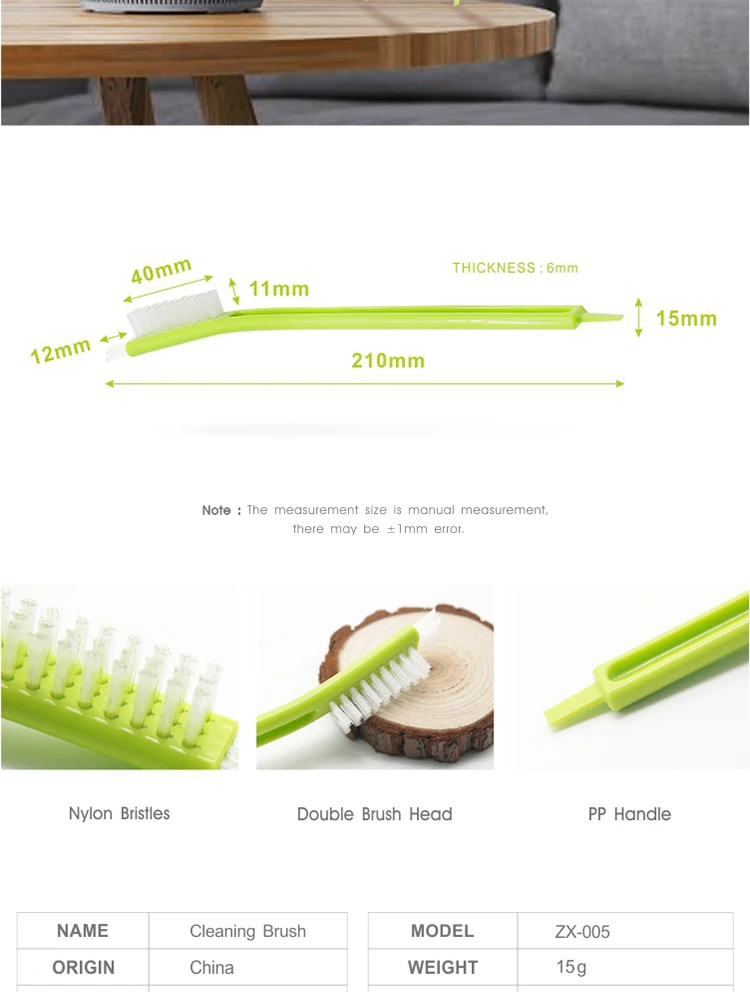 Ergonomics Angle Windows Gap Cleaning Brush Handheld Hard Bristled ...