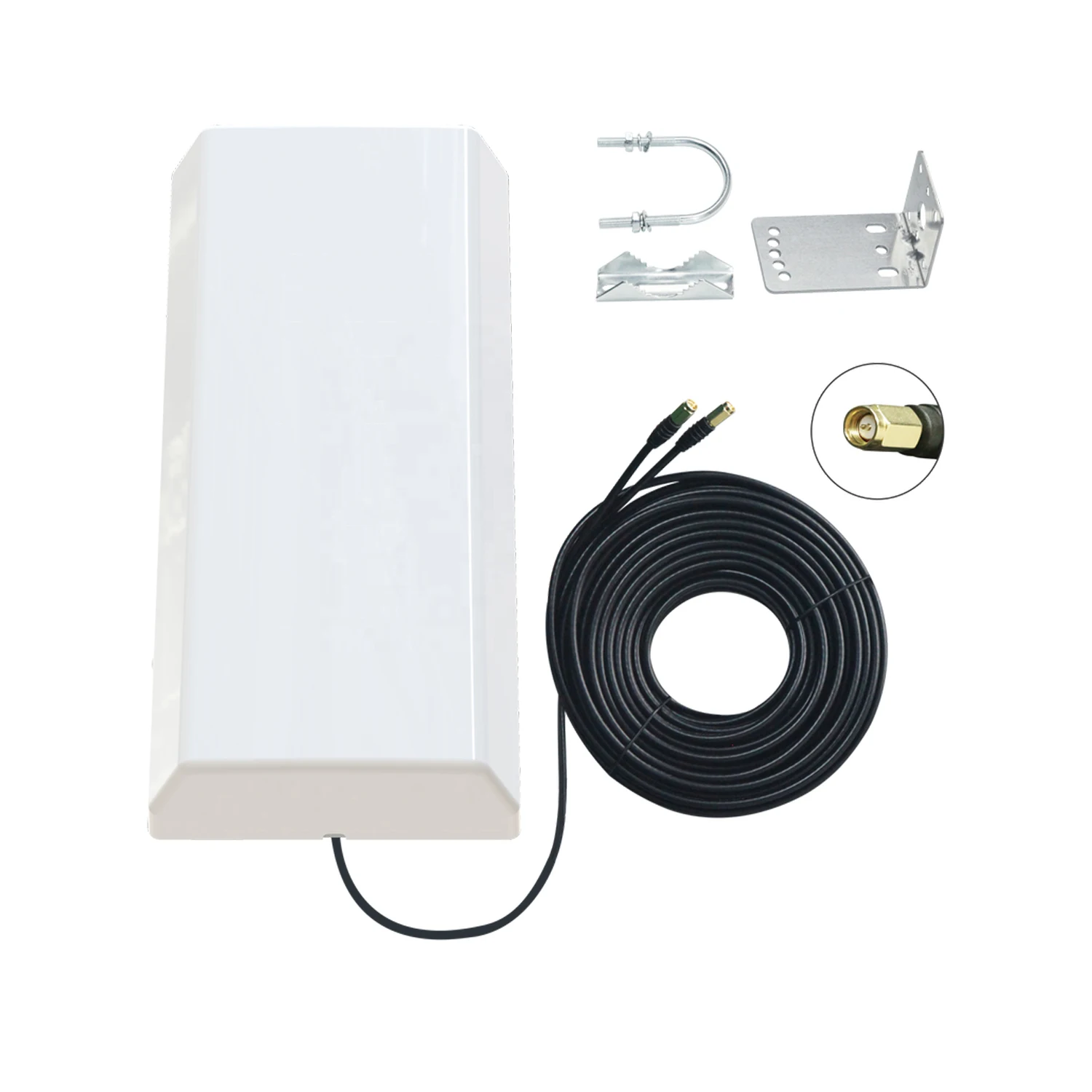 LTE/5G Feed Antenna - 698-3800mhz Parabolic Dish Reflector