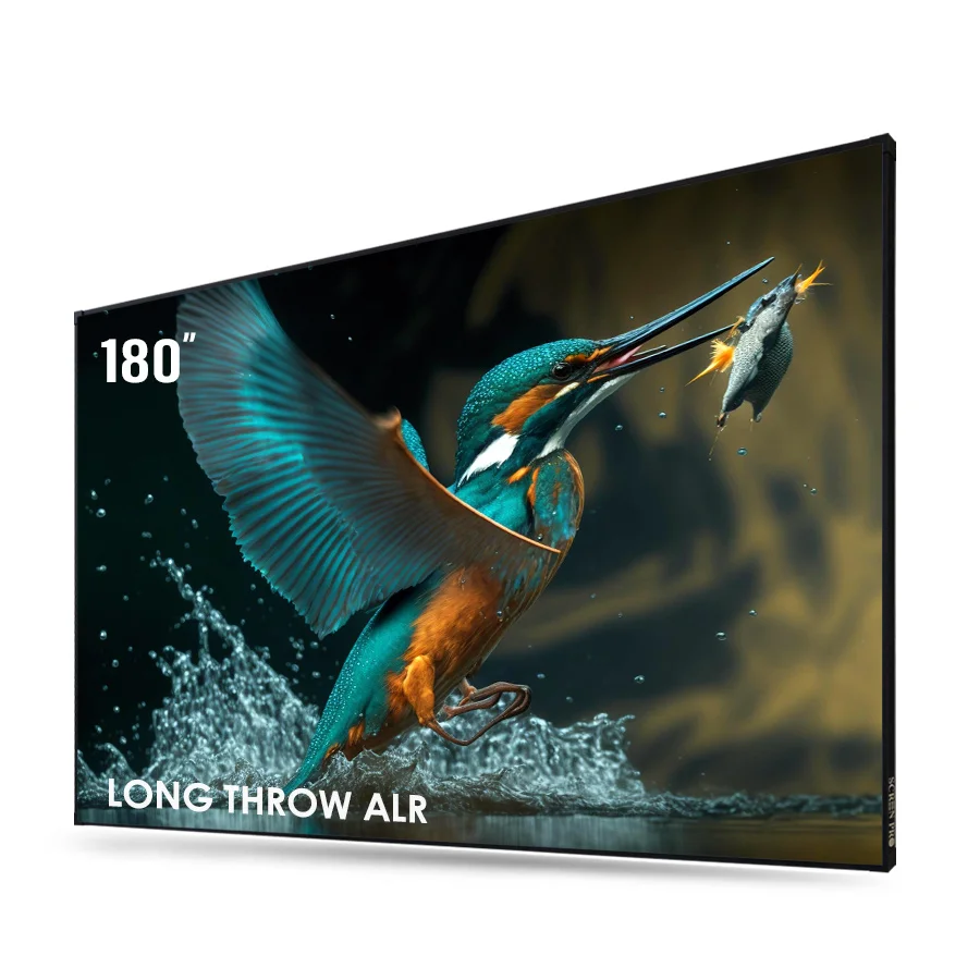 180 Inch Projector Screen 4k Hd 16:9 Ambient Light Rejecting Fixed ...