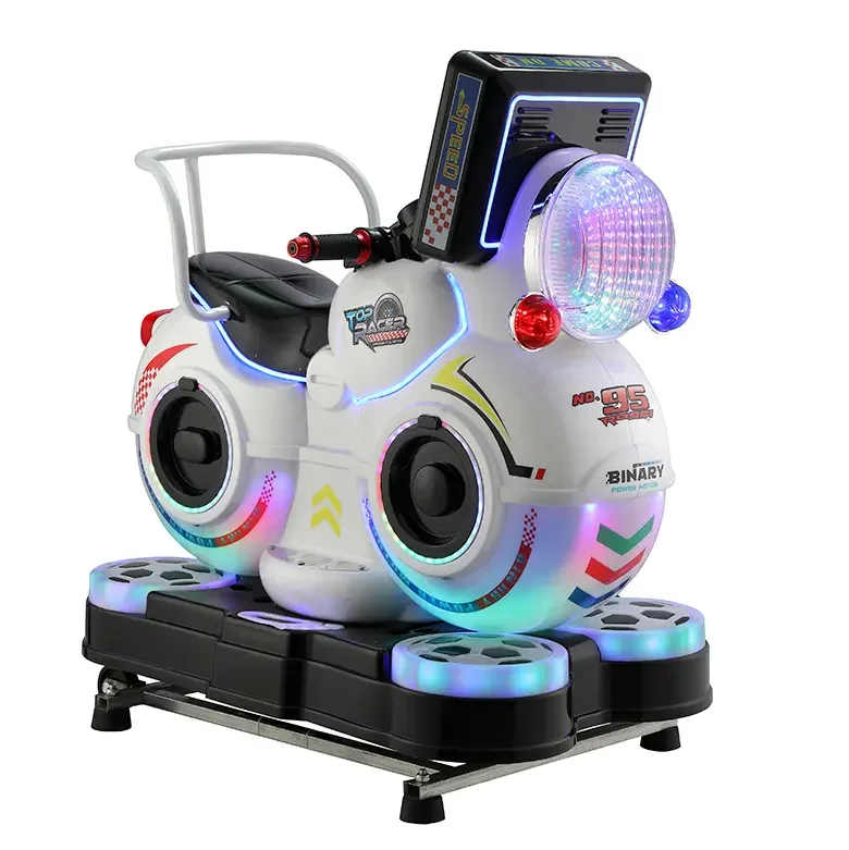 Coin Operated Kiddie Rides - 3D Motorcycle Swing Machine