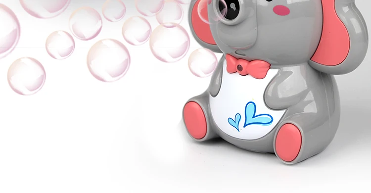 Qs Toy The Elephant Colorful Bubble Machine Outdoor Toy Water Spray Gun ...