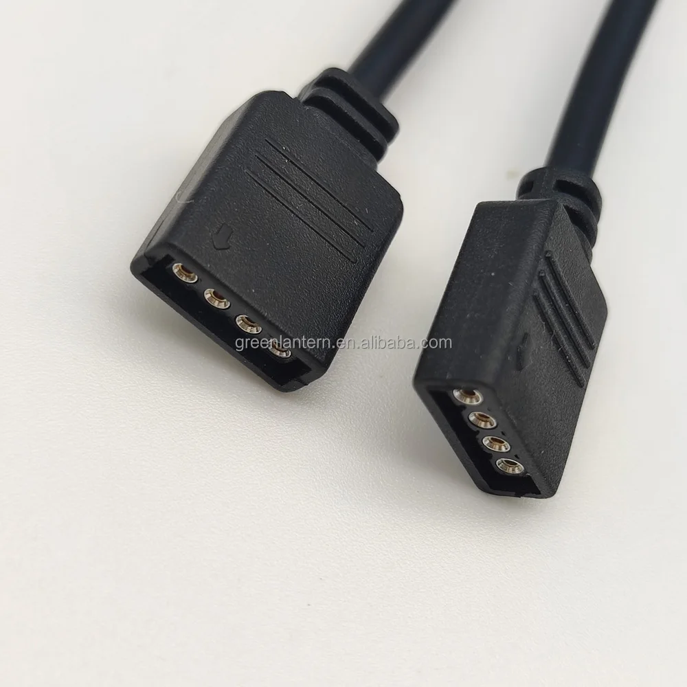 Rgb Led Strip Connector Y Splitter Cable 4 Pin Female To Female 1to3 4 ...