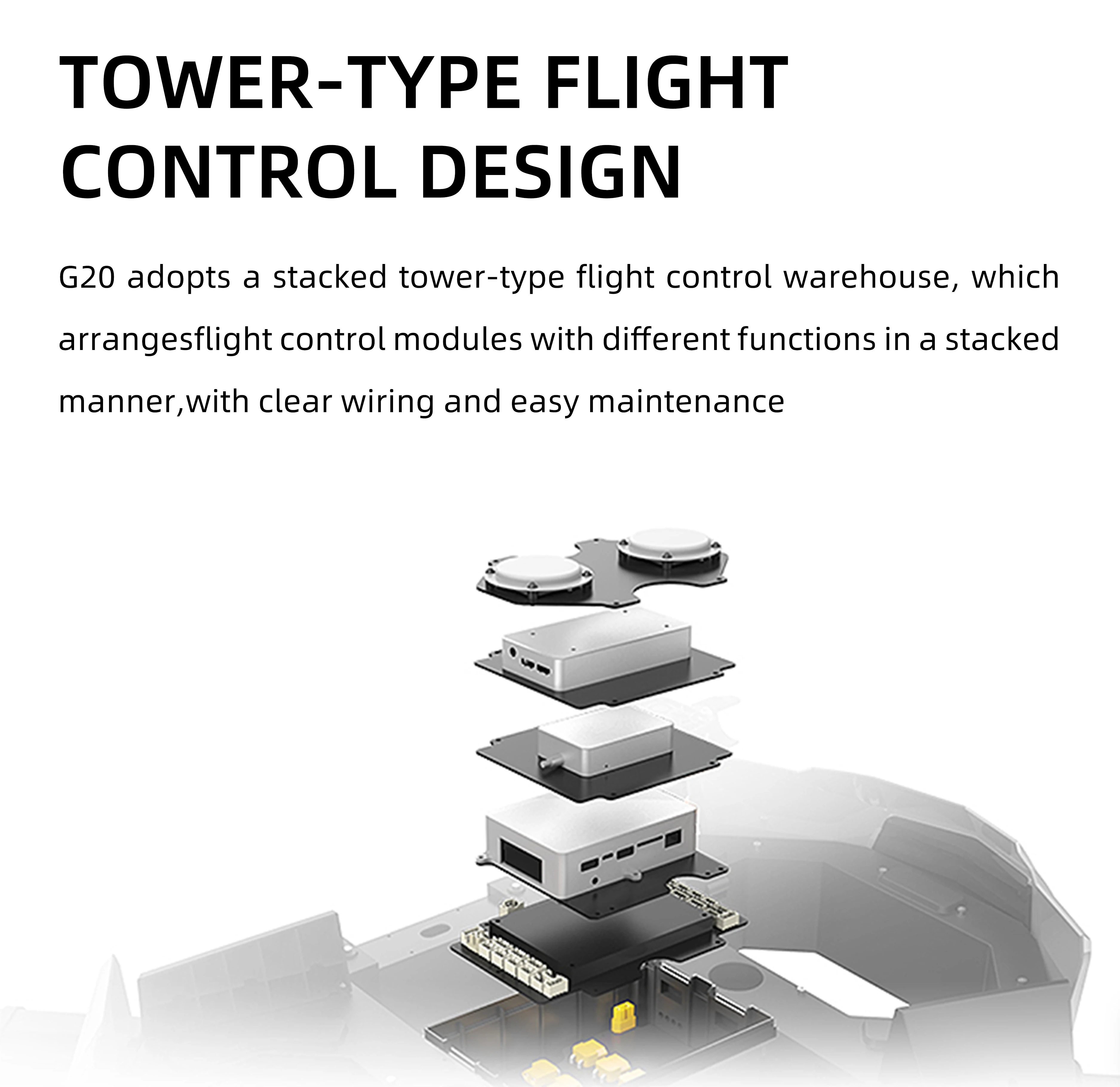 EFT G20 Agricultural Spray Drone Frame 8 Axis - Double 10L Tank