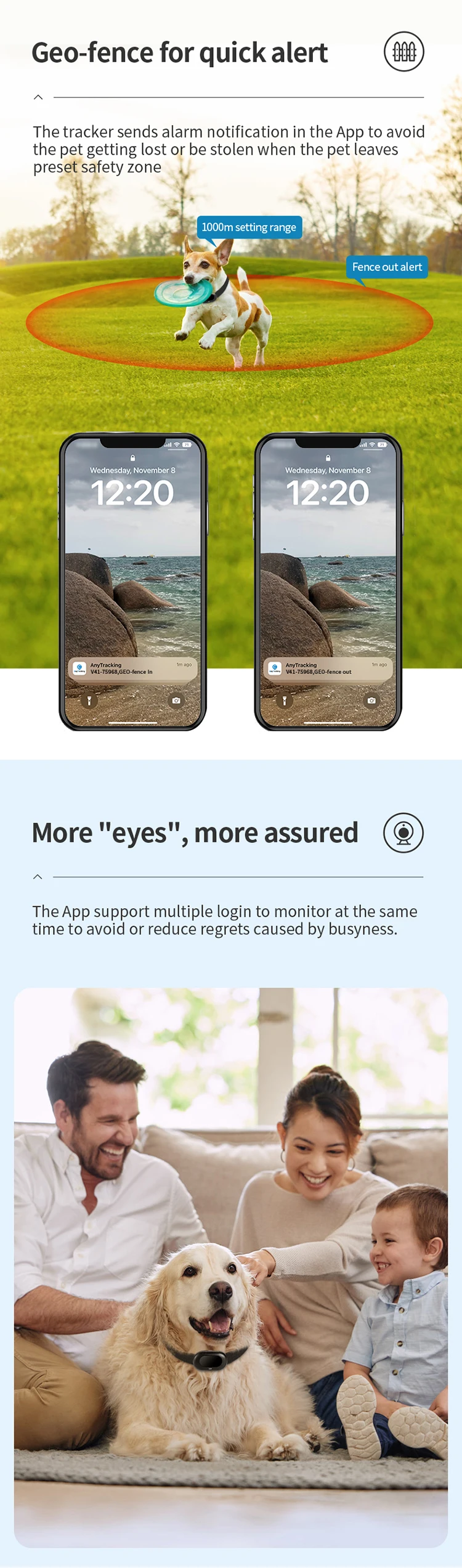 4g Smart Pet Tracker Real-time Gps Location And Activity Monitoring ...
