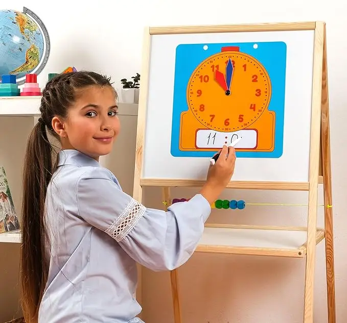 Magnetic Demonstration Clock Teaching Clock Learning Clocks for Kids to ...