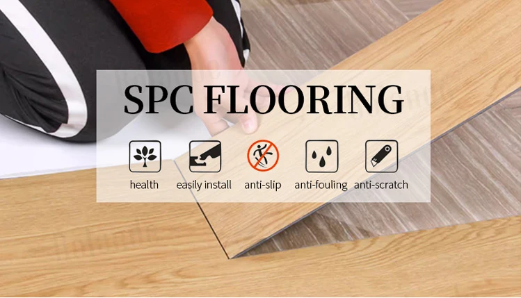 SPC PVC Wood Vinyl and LVT Plastic Materials Include Flooring Pisos and ...