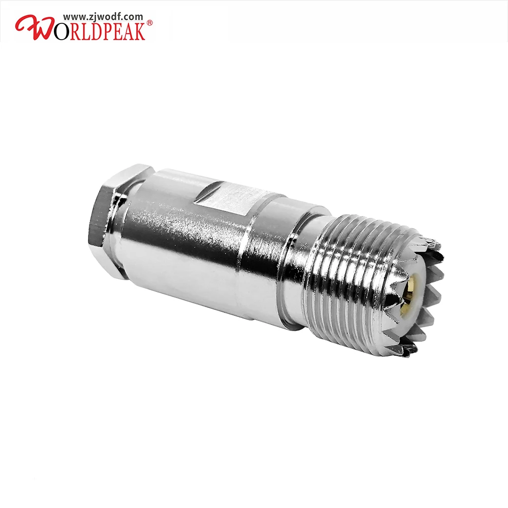 50ohm Rf Crimp Coaxial Cable Connector UHF Female PL259 Plug Electrical ...