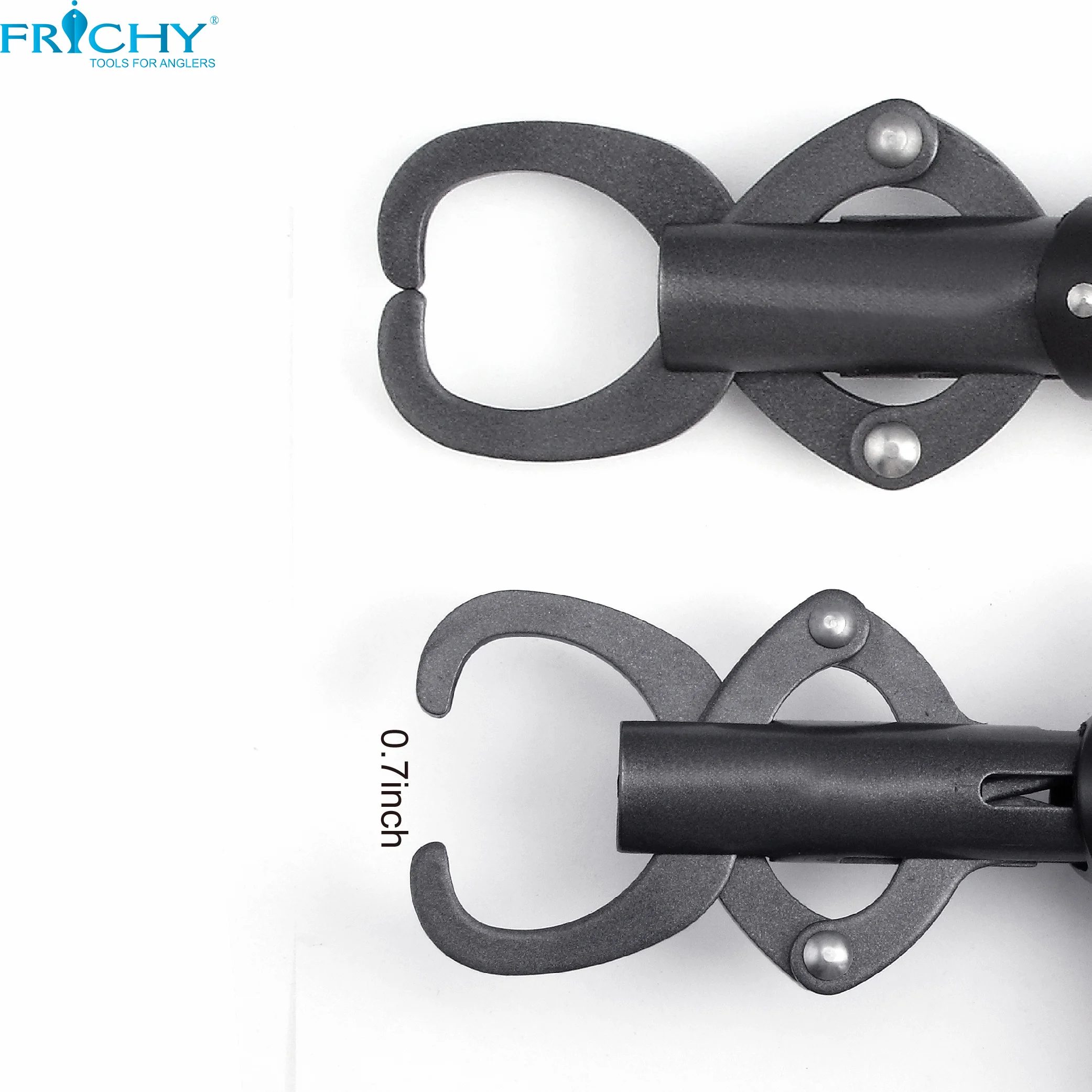 X32 Comfortable Rubber Handle Stainless Steel Fish Lip Grip With Scale ...