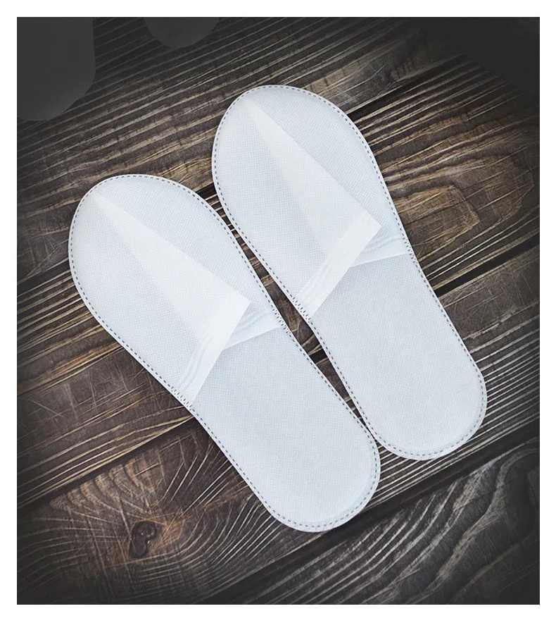 Hotel guest cheap slippers Disposable Non-Woven Hotel Bedroom Slippers ...