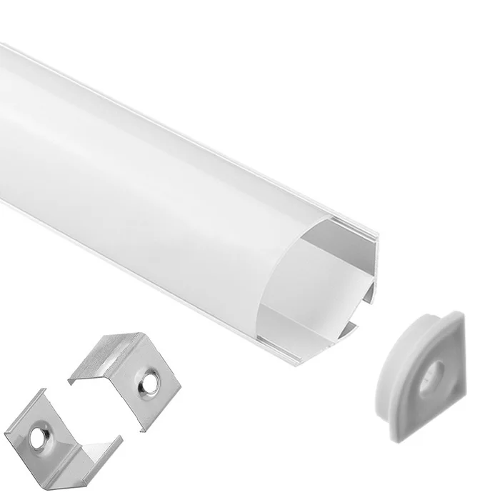 16x16mm V-shape Anti-glare Led Aluminum Profiles Recessed Custom ...