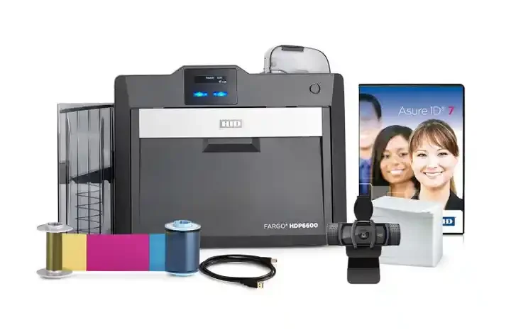 Factory Customized HDP6600 Original PVC ID Card Printer Machine Credit ...