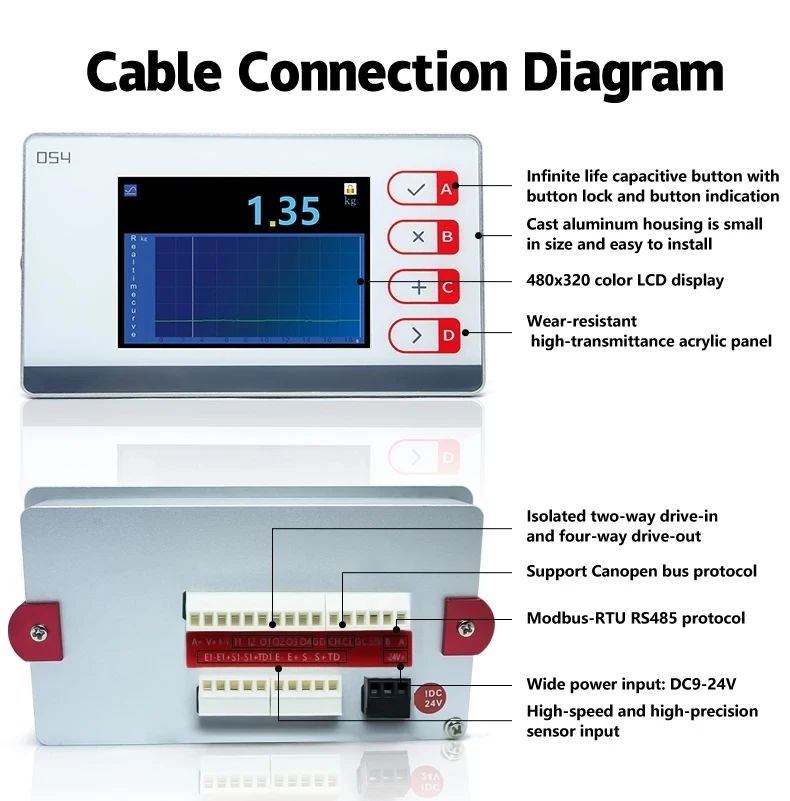 RS485 Digital Weight Sensor Indicator Load Cell Dynamometer with ...