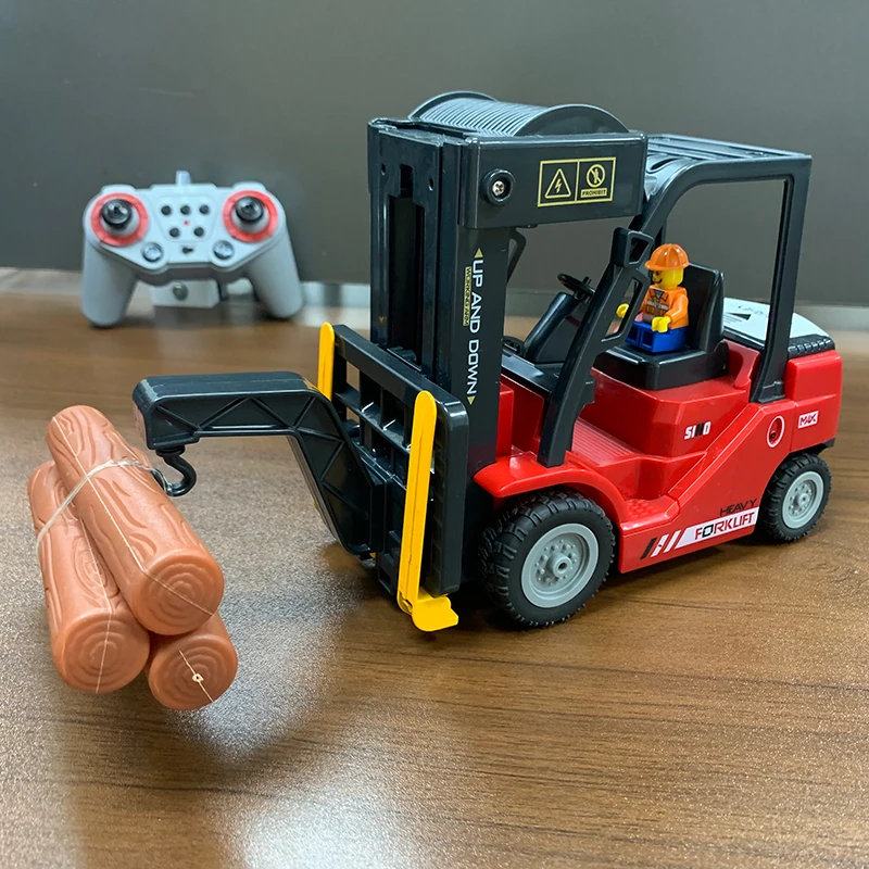 Kids Die-Cast Remote Control Forklift RC Truck Toys 1/24 Scale