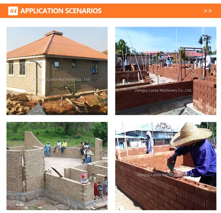 Lonta Qmr2-40 Small Manual Interlocking Hollow Solid Mud Earth Red Soil ...