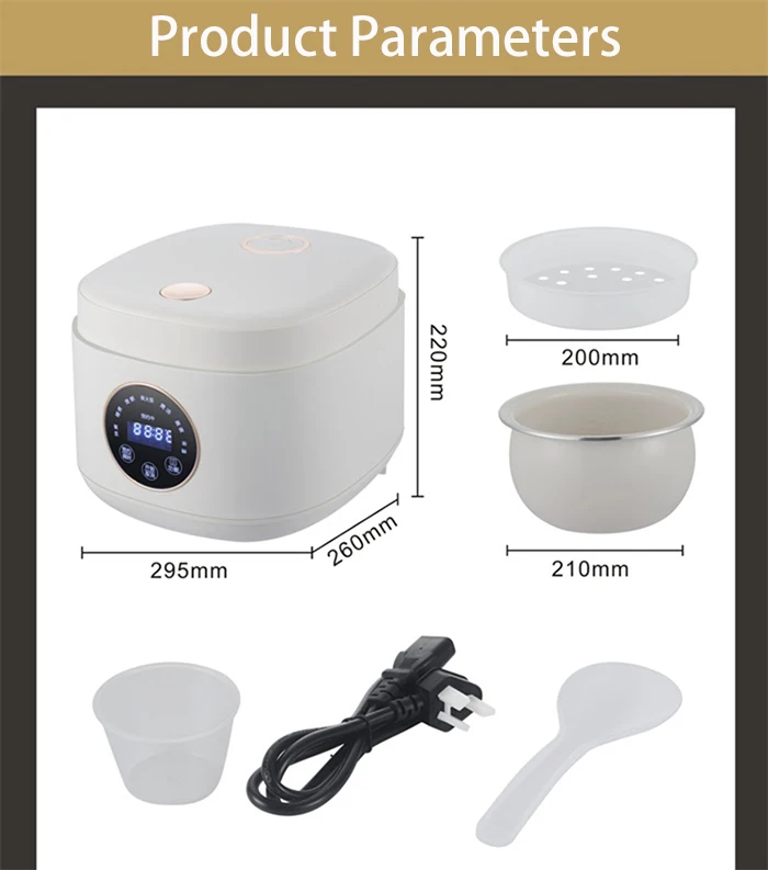 Low Sugar Rice Cooker - Silver Crest Mini Electric Rice Multi Cooker